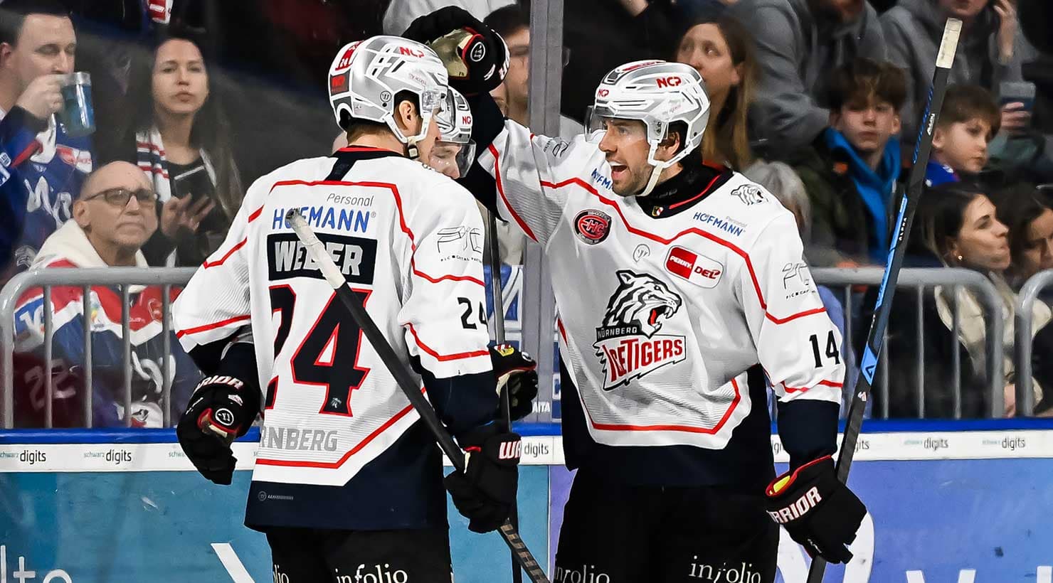 4:2 – zweiter Sieg in Mannheim! | Nürnberg Ice Tigers